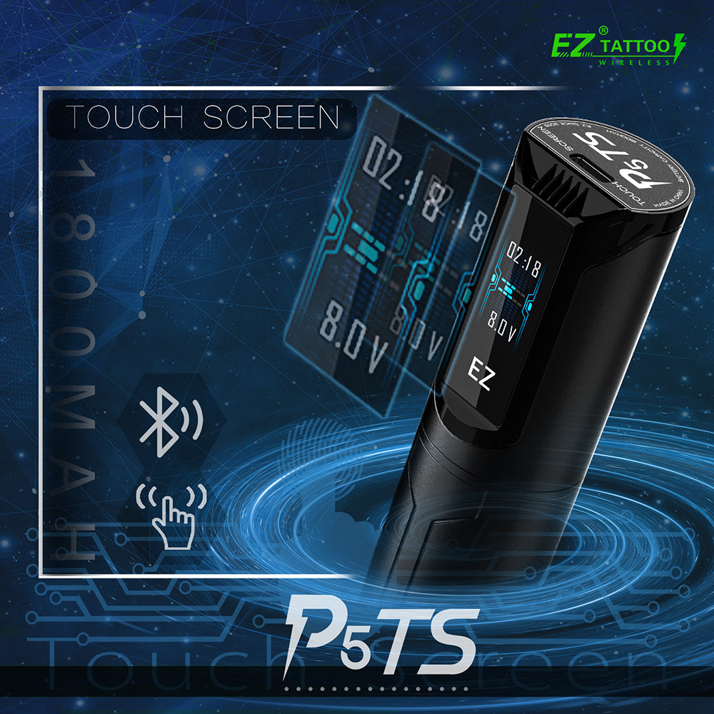 EZ P5 Touch Screen Tattoo Machine Bluetooth Wireless Battery Tattoo Pe ...
